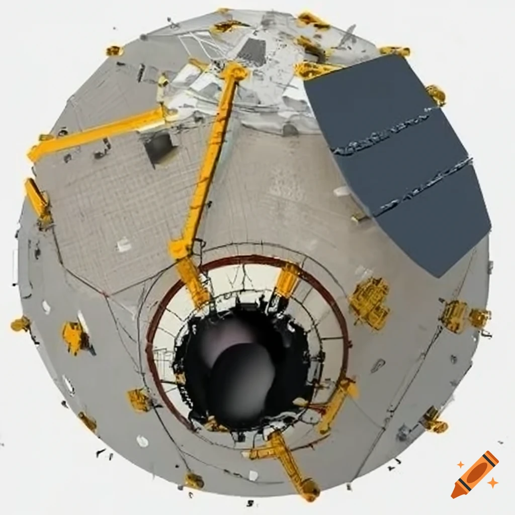 Low-tech trade spacecraft on Craiyon