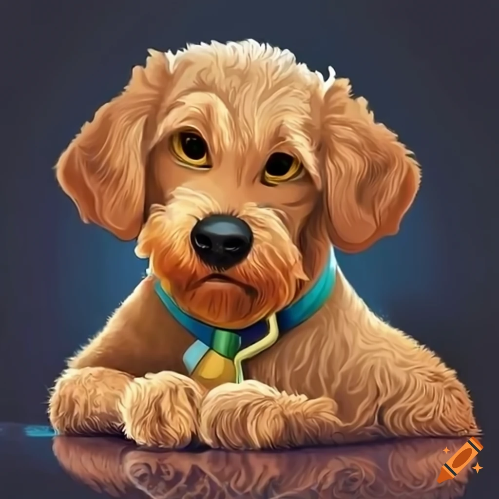 Cartoon dogs playing poker on Craiyon