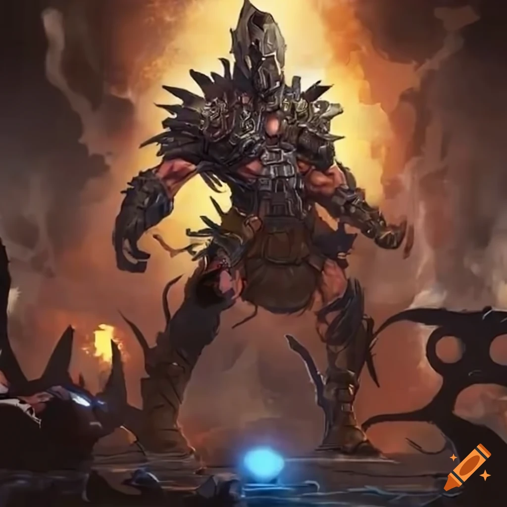 Cyborg gladiator in the arena on Craiyon