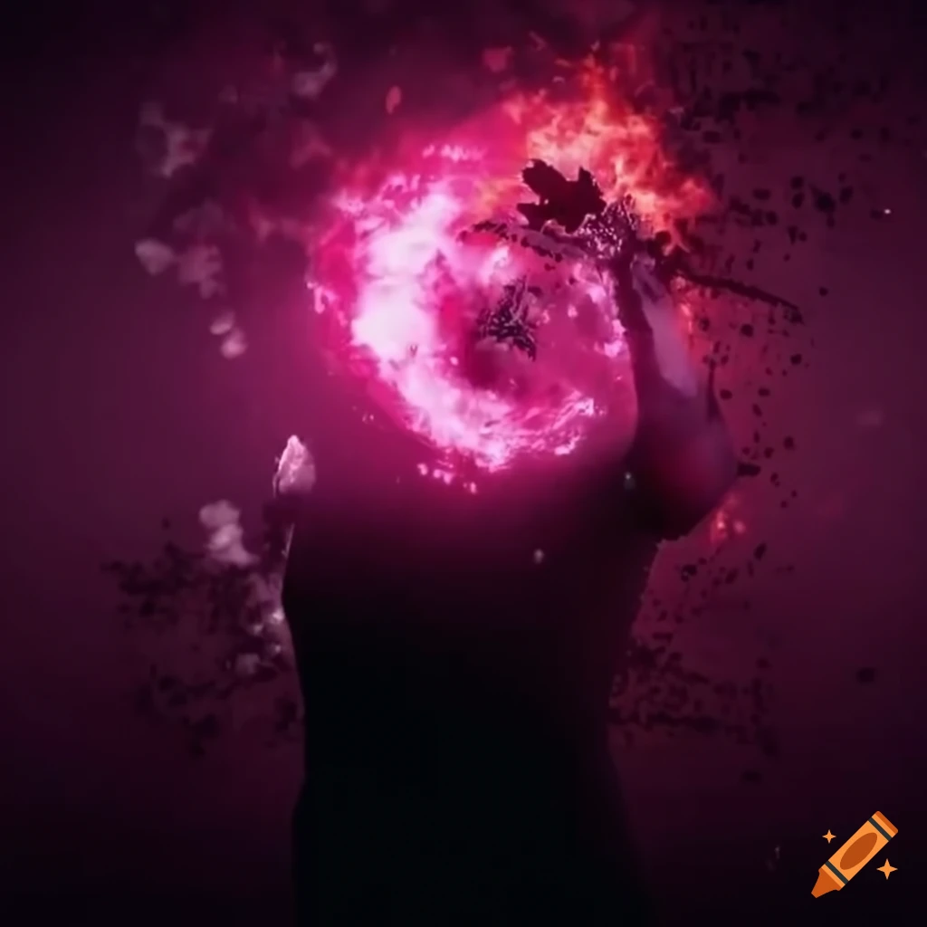 Impressive depiction of a superhero cracking apart in a spectacular ...