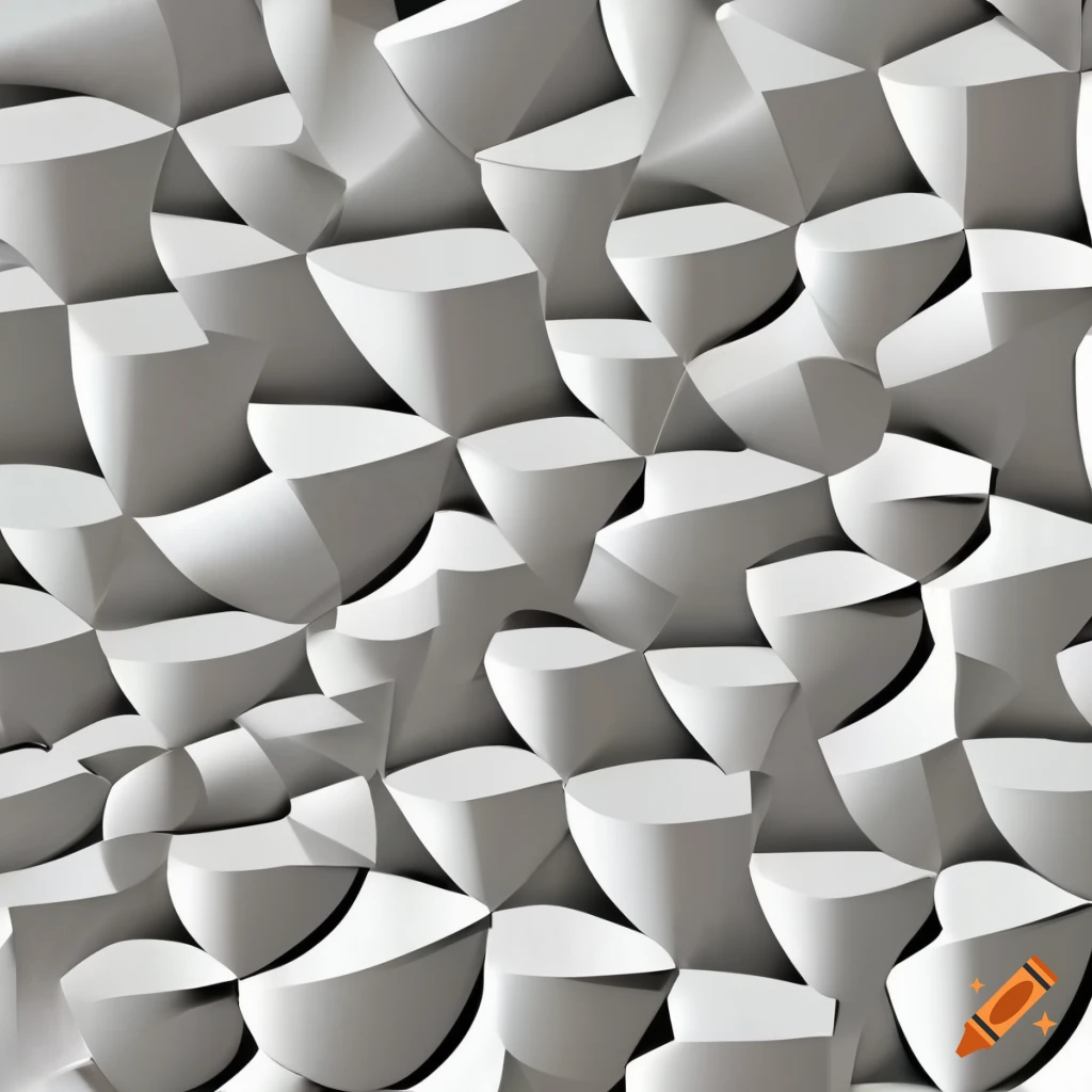 Metallic 3d pattern art