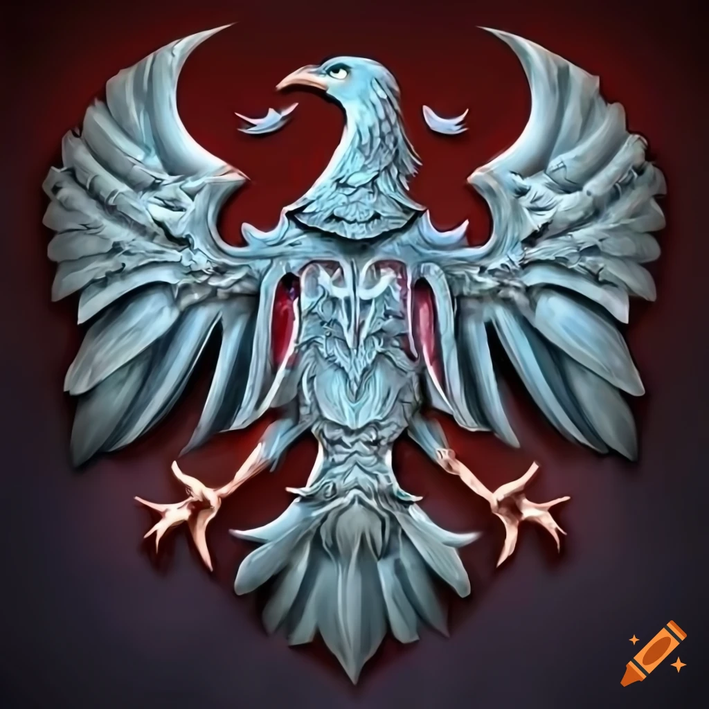 Coat of arms featuring a sliver raven