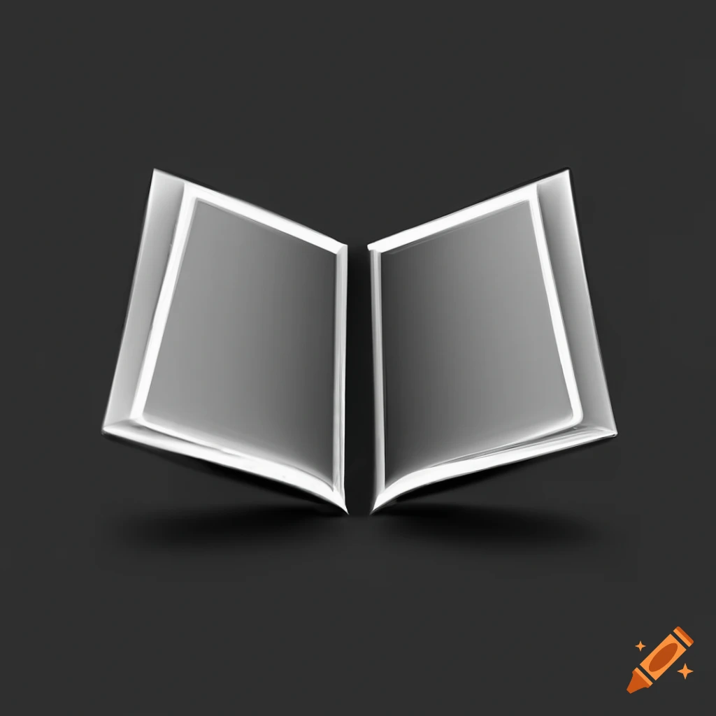 Logo of computer and books for studies in black and white minimalism on ...
