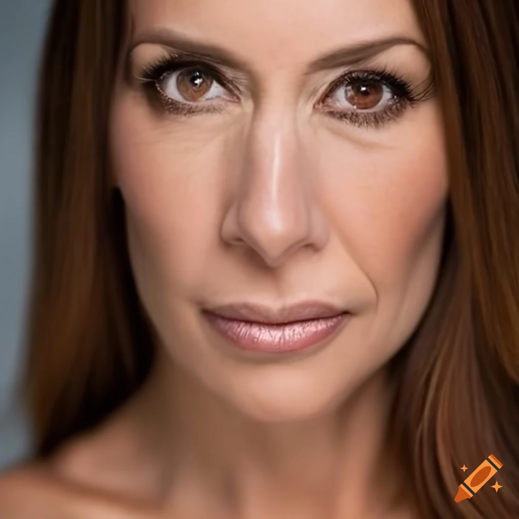 Closeup portrait of Darya Folsom with bright lighting and a subtle grin ...