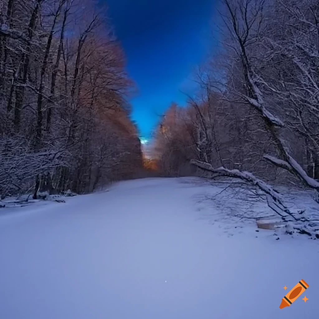 Potter County Pennsylvania covered in 48 inches of snow on Craiyon