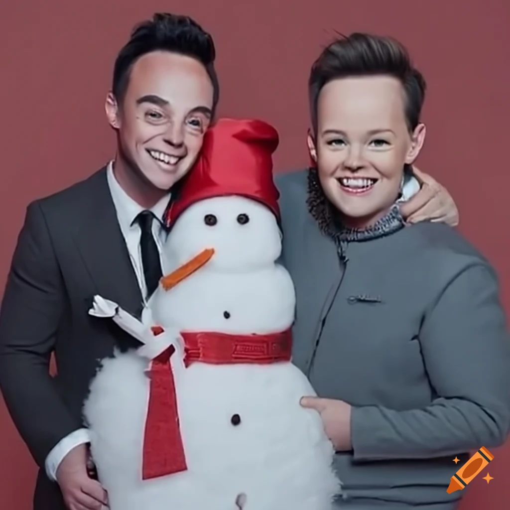 Ant and dec building a snowman