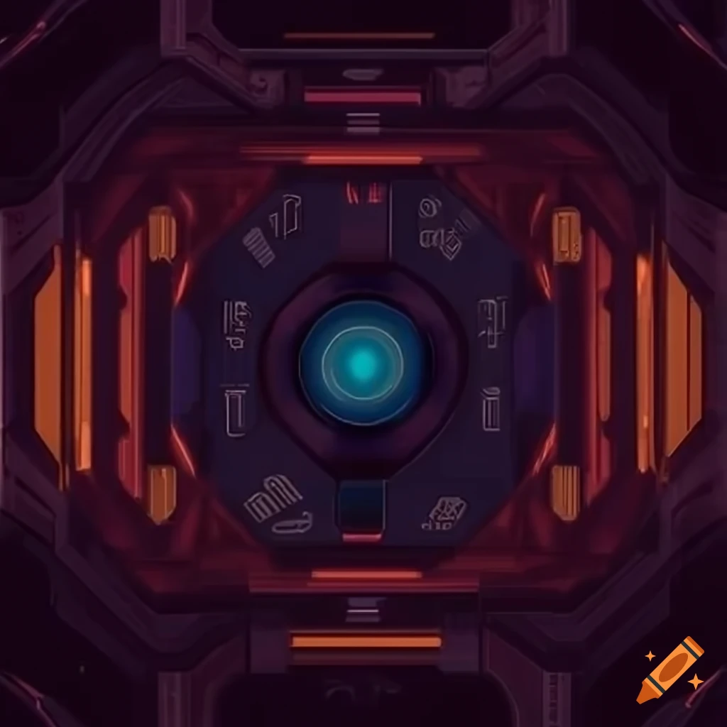 Stylized layout for a sci-fi trading card