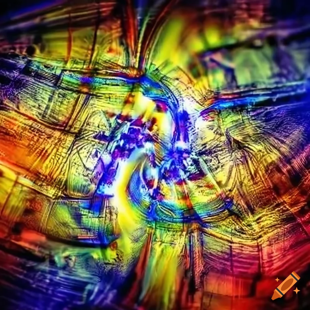 Interdimensional time machine traveling through time