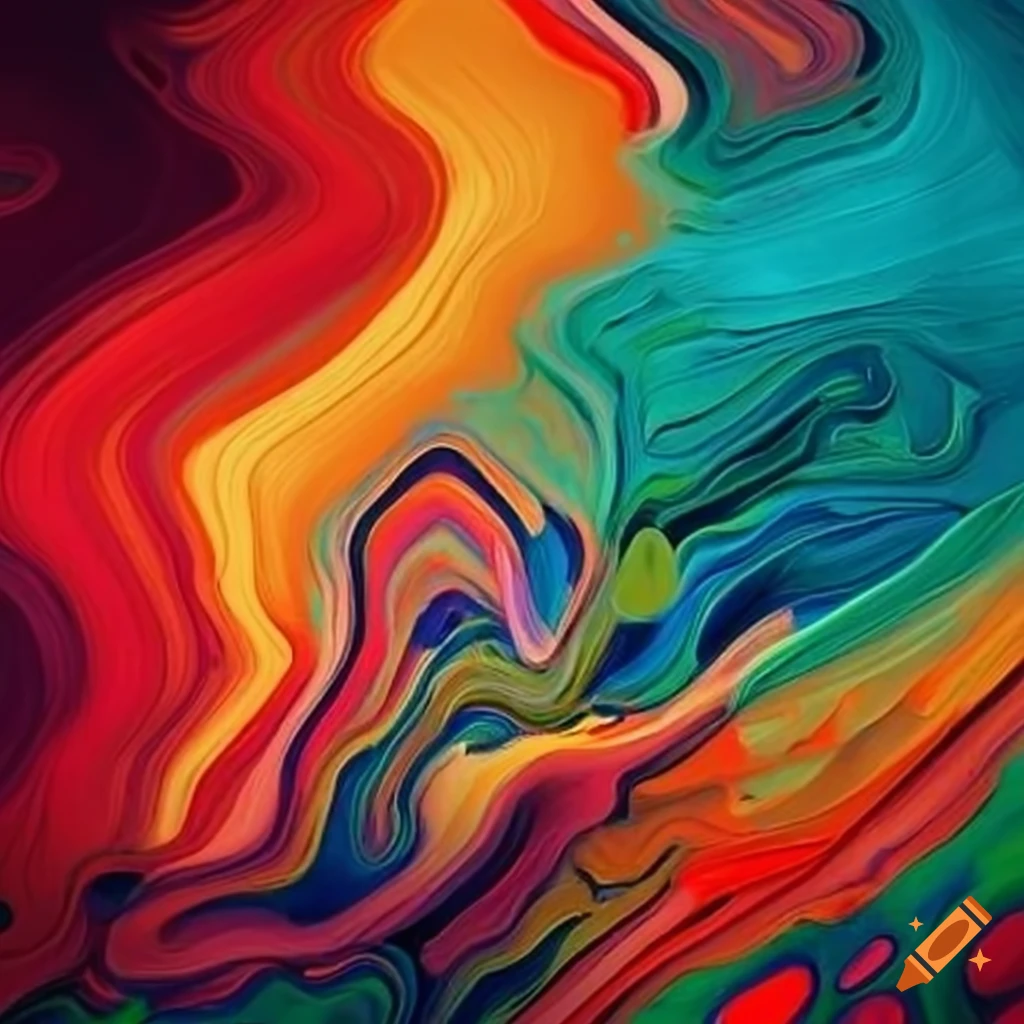 Abstract art infused with korean culture