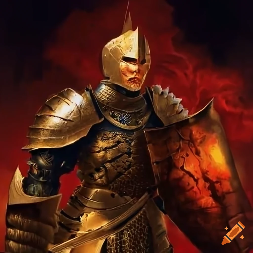 Giant knight on Craiyon