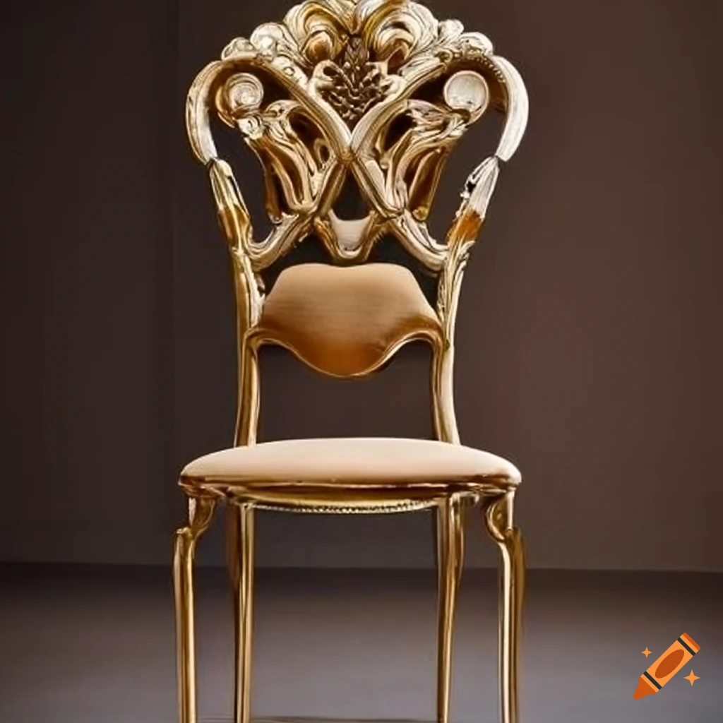 Modern ornamental italian chair on Craiyon