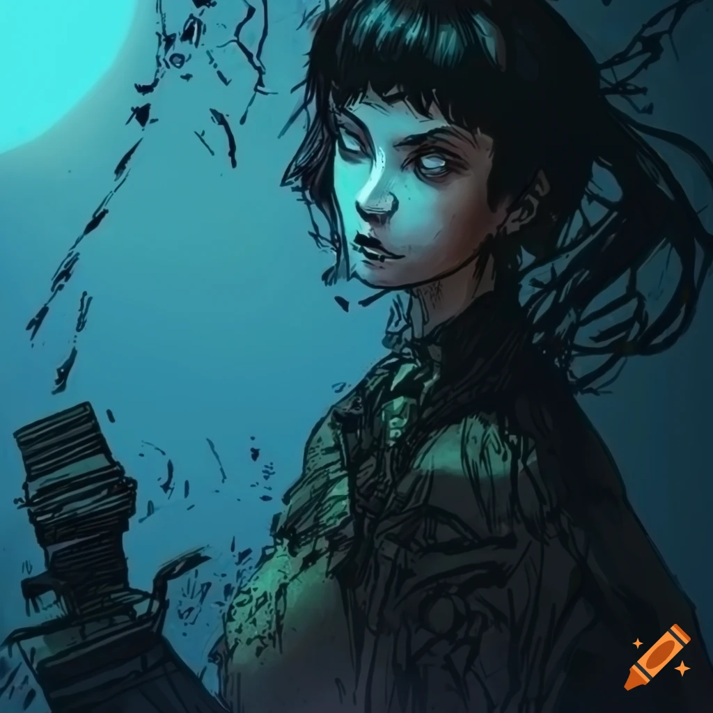 Pulp comic heroes in a cyberpunk World of Darkness illustration on Craiyon