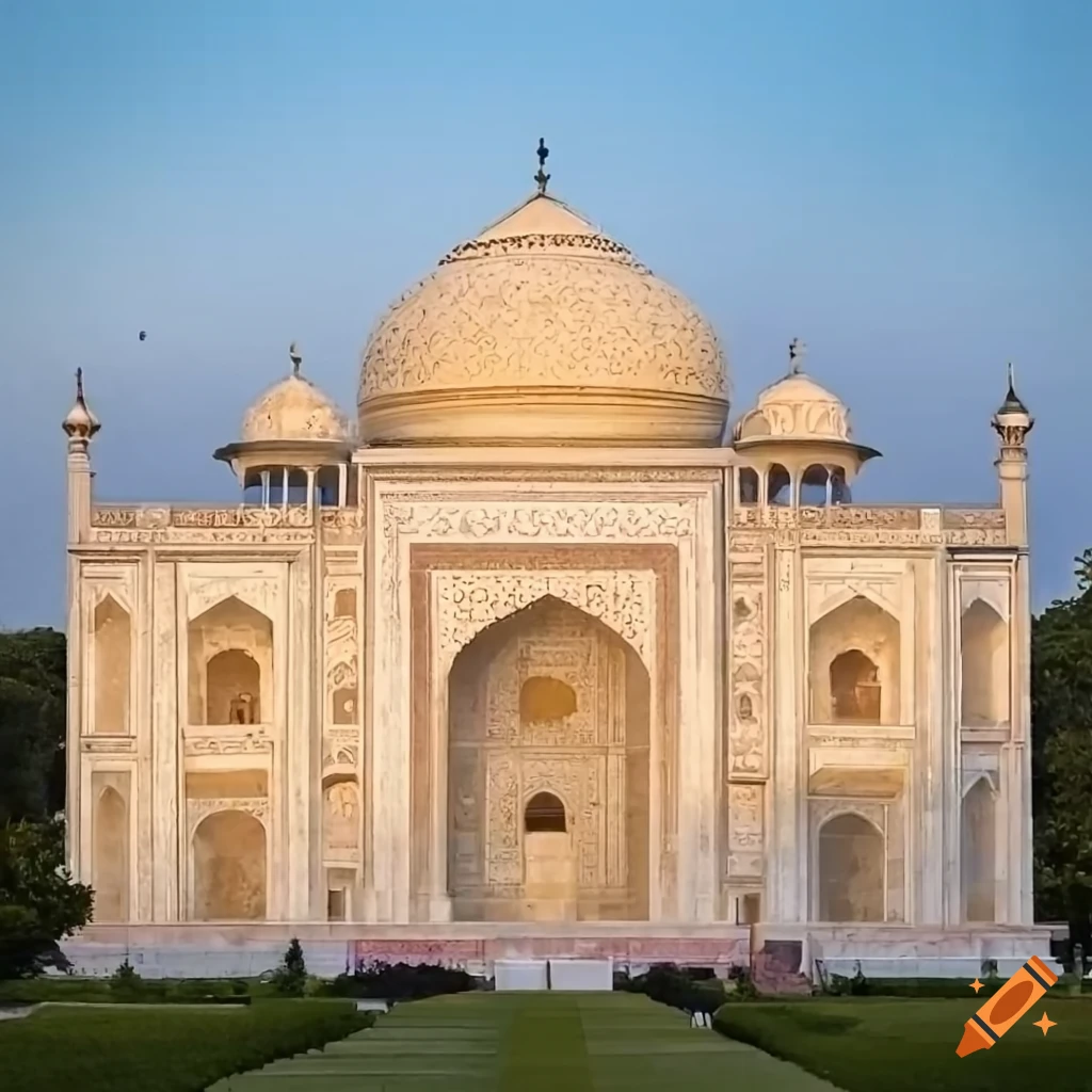 Frontal elevation of Mughal Mahal White House Whitemarsh Lynnewood ...