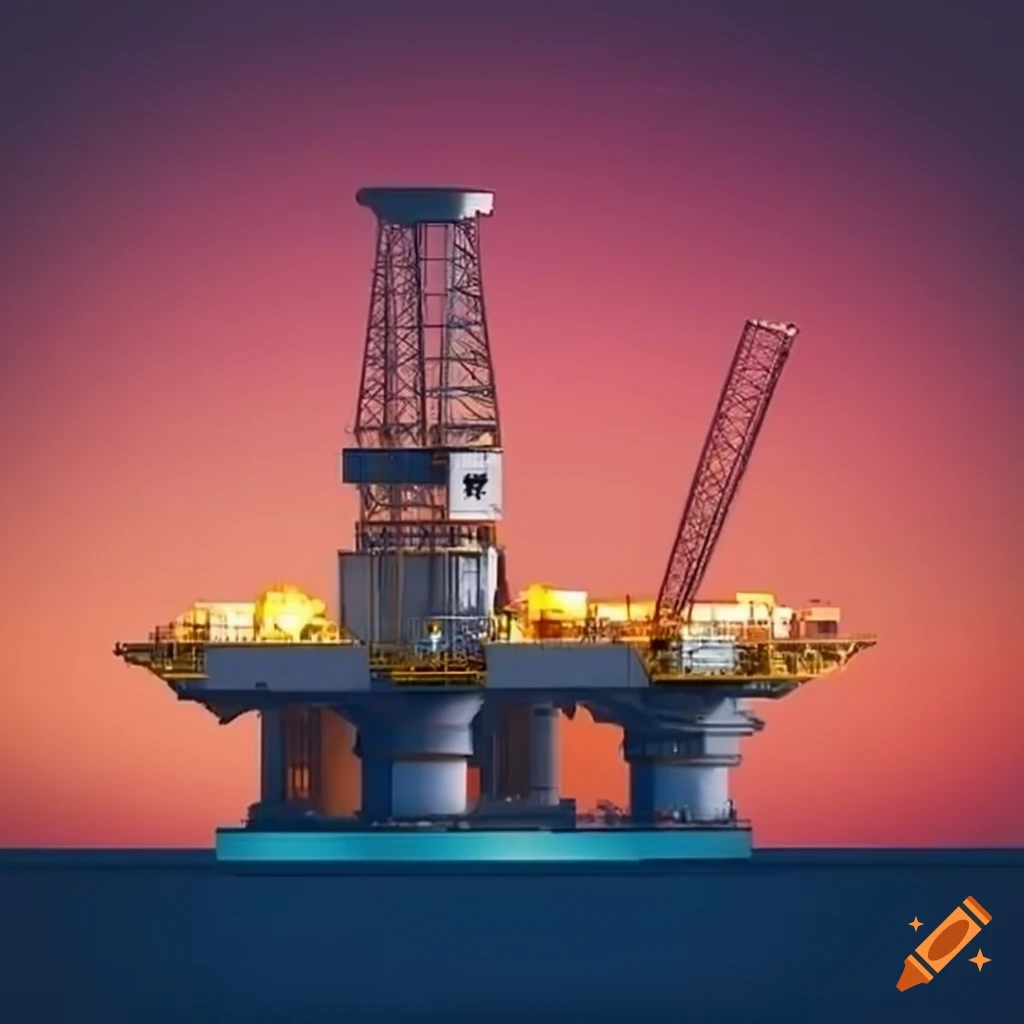Offshore oil mining platform