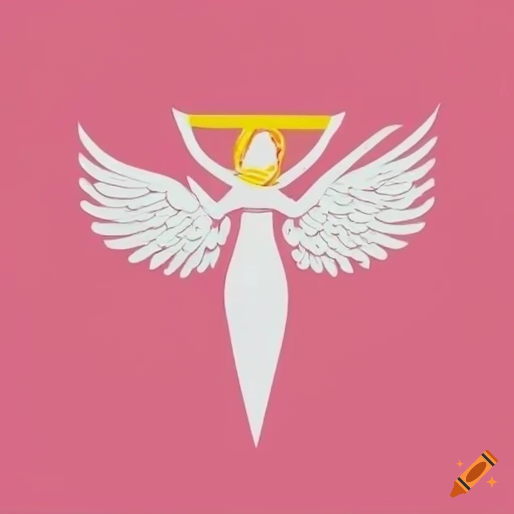 Angel logo for nail salon on Craiyon