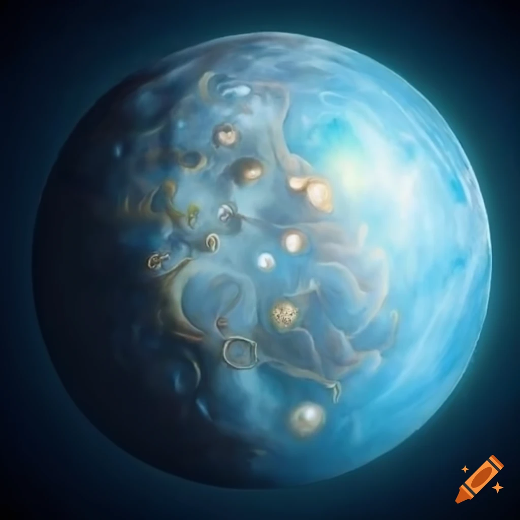 Artistic depiction of the creation story from the book of Genesis on ...