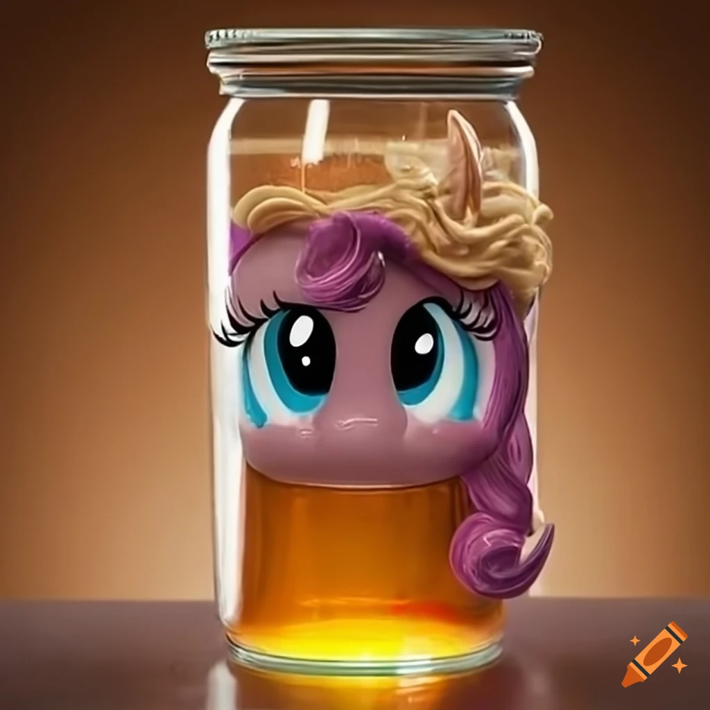 Mlp pony inside a honey jar