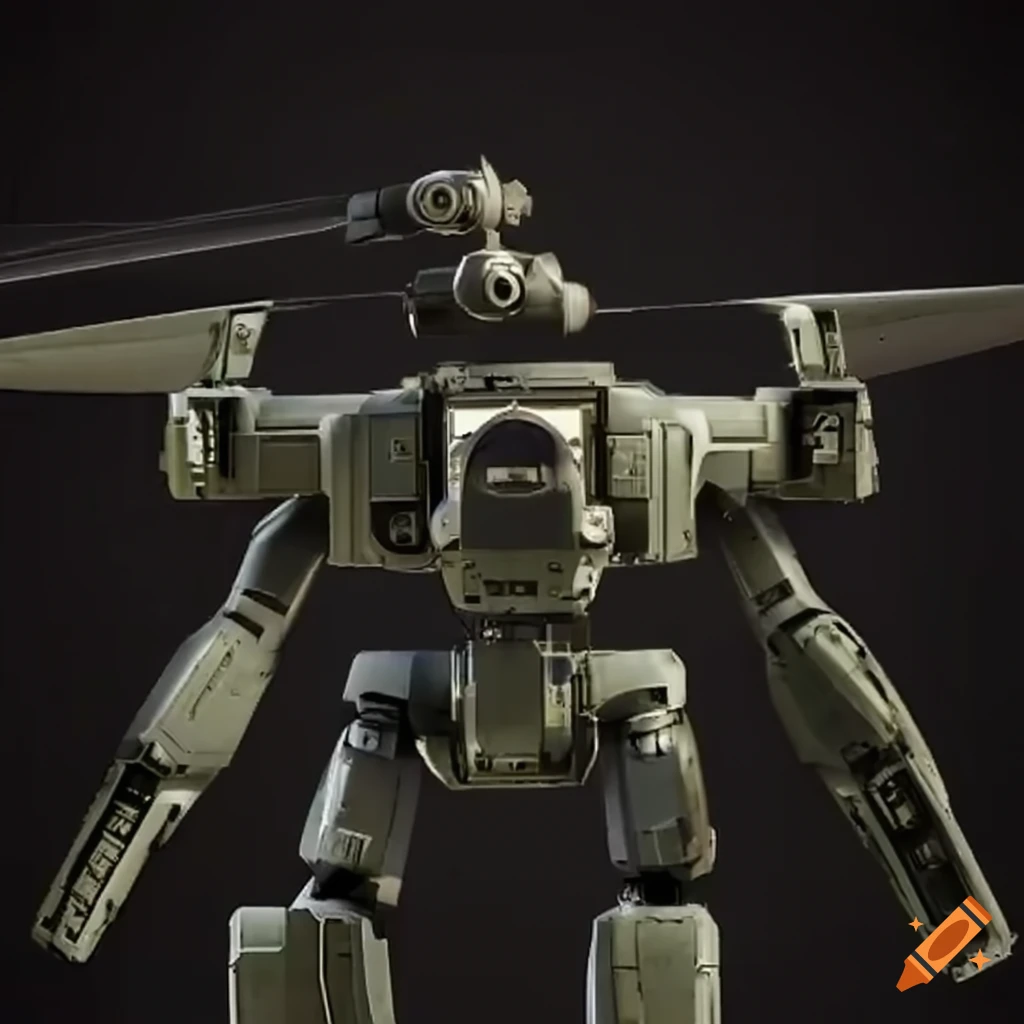 Winged hyper-efficient sailplane-like mech in Front Mission style on ...