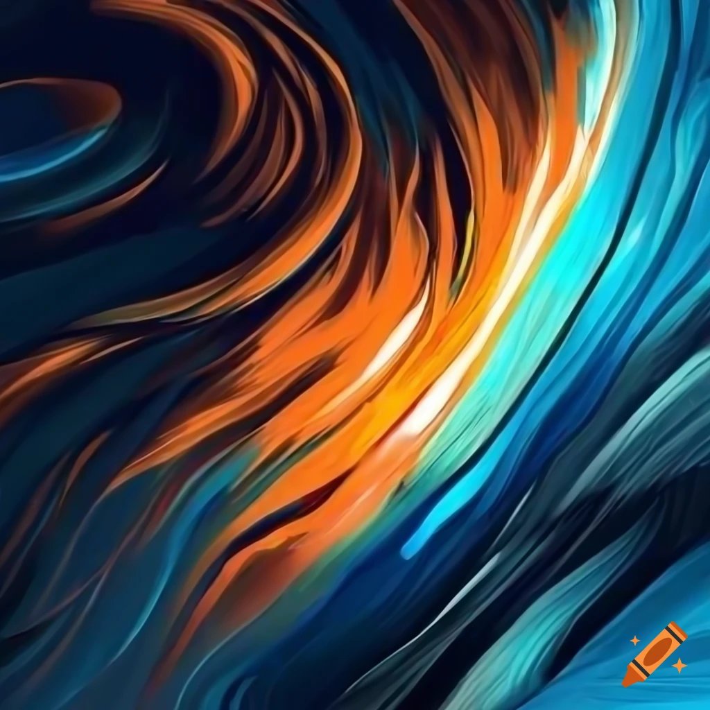 Light blue and orange gaming background