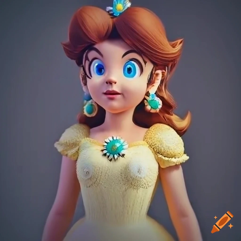 Portrait of princess daisy in high-resolution detailed image