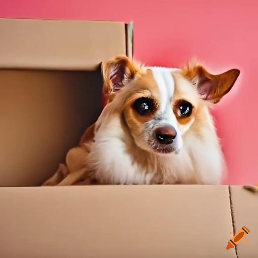 Dog in a box
