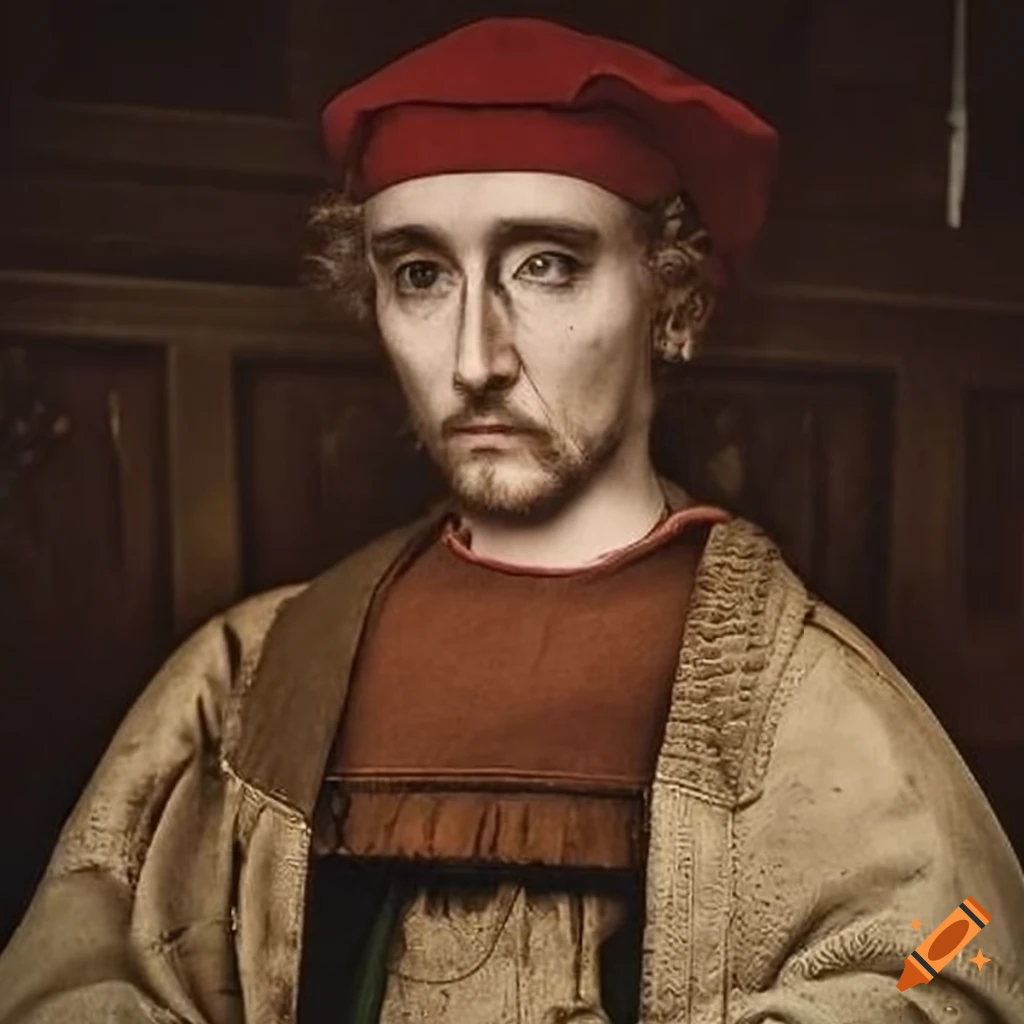 Portrait of a person from medieval italy