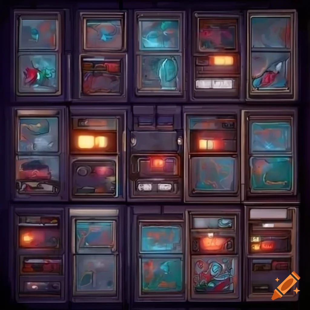 Stylized layout for a sci-fi trading card game with spaceships and aliens