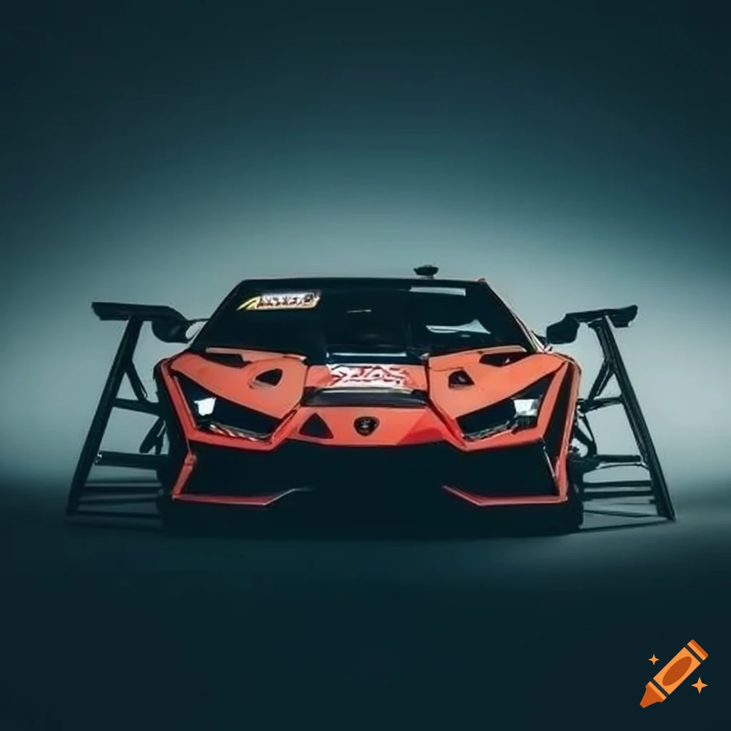 Rally lamborghini variant with metal roll cage