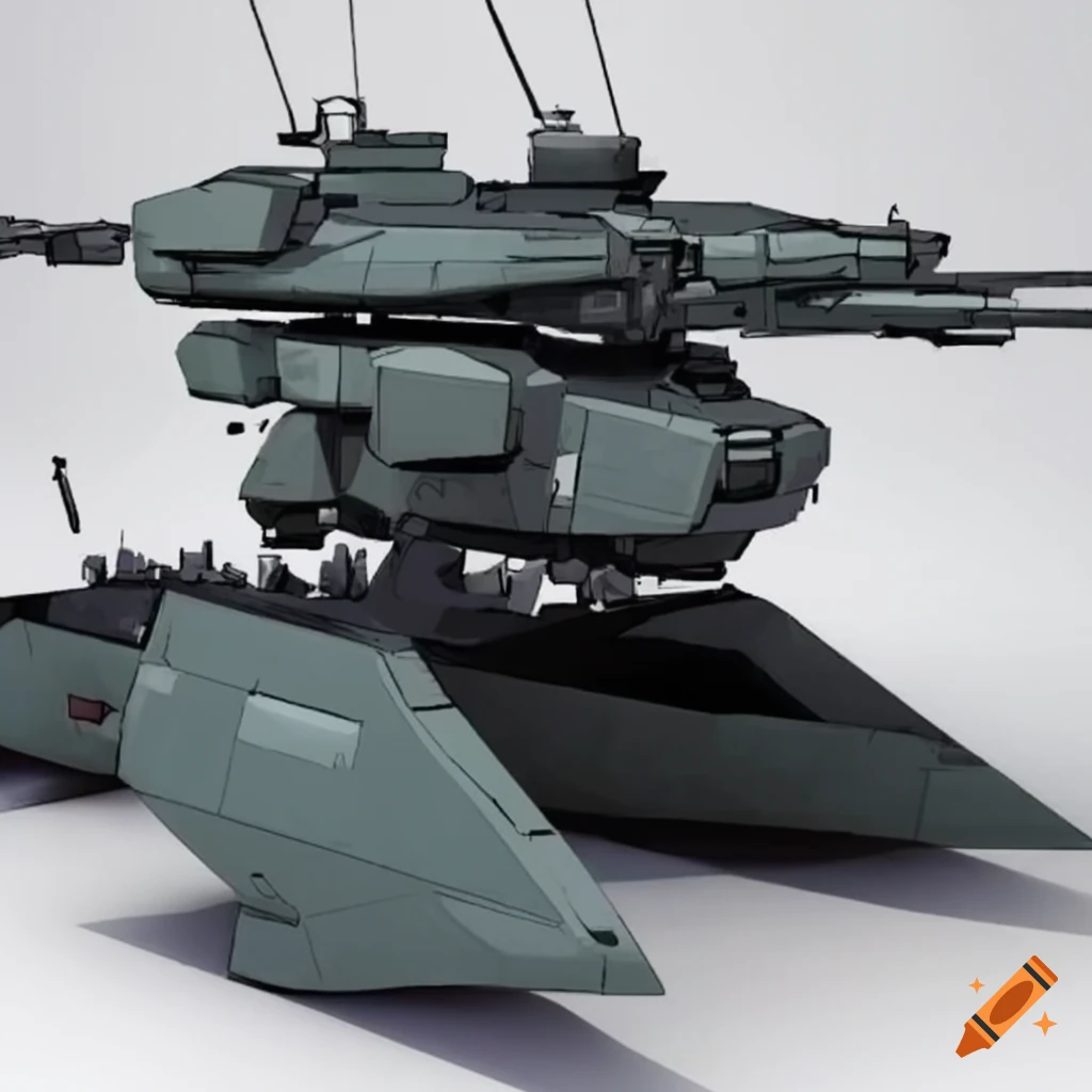 Mecha designed to transform into a civilian boat on Craiyon