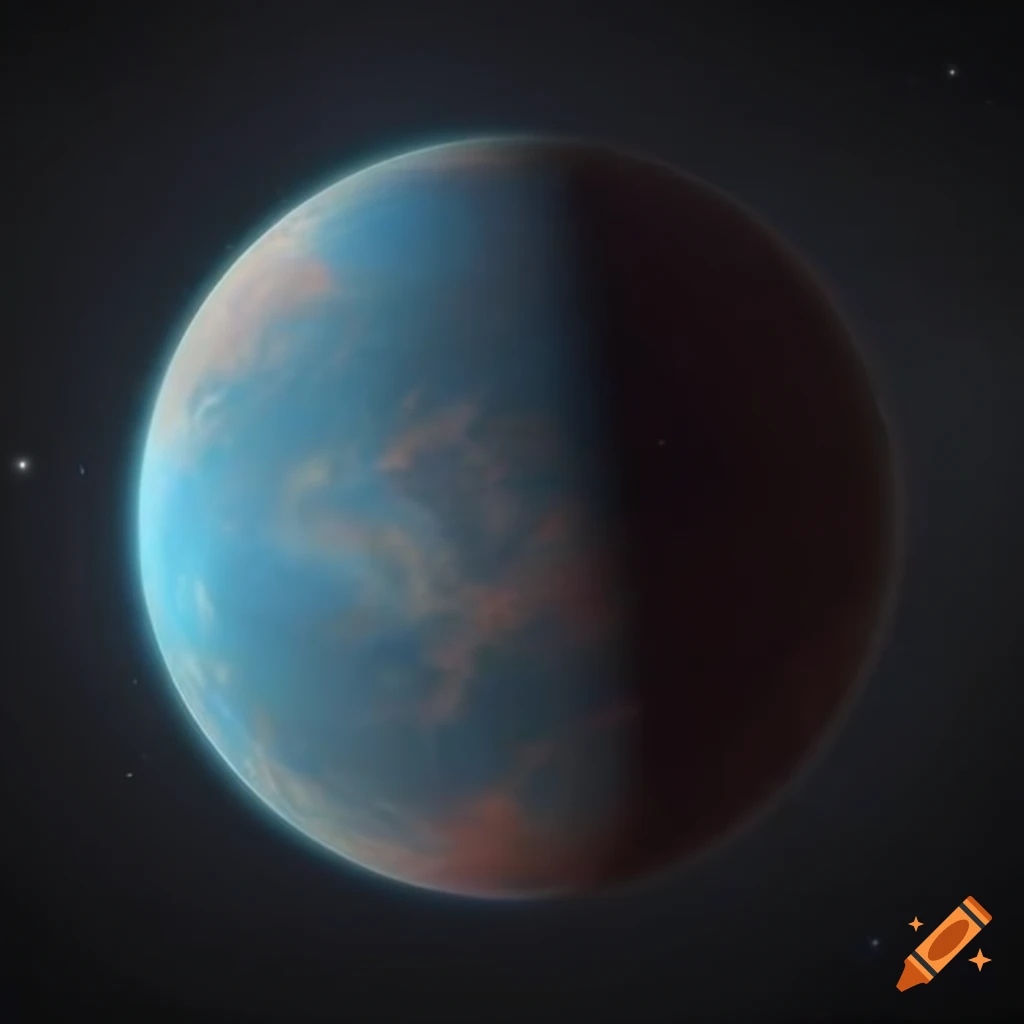 Desert planet in outer space