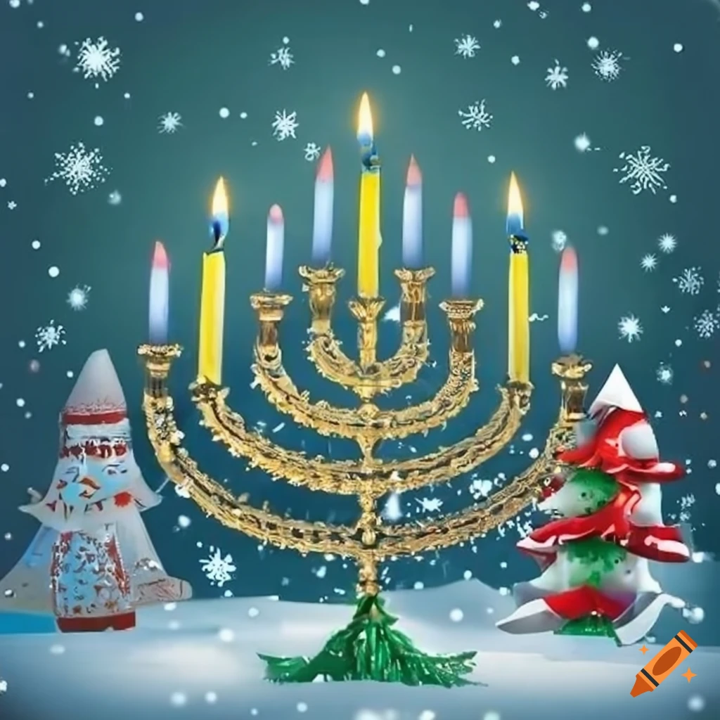 Classroom decorated for Christmas and Kwanzaa with menorah and ...