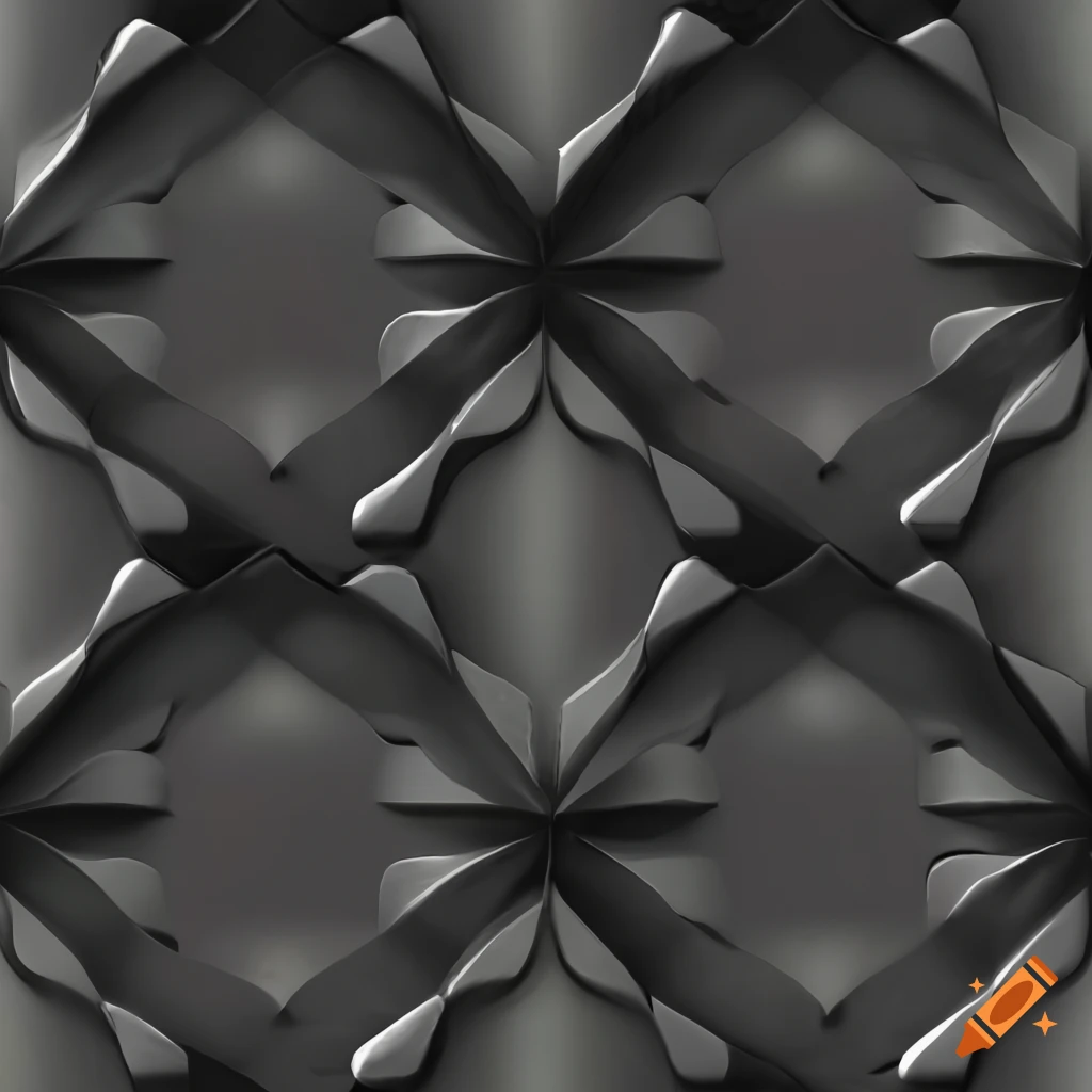 Symmetrical rifle checkering pattern for 3D laser engraving on Craiyon