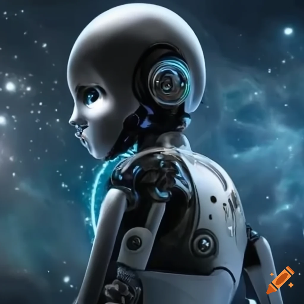 Ai humanoid robot invading the earth