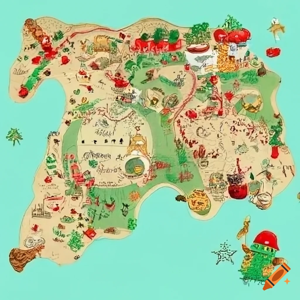 Holiday-themed map