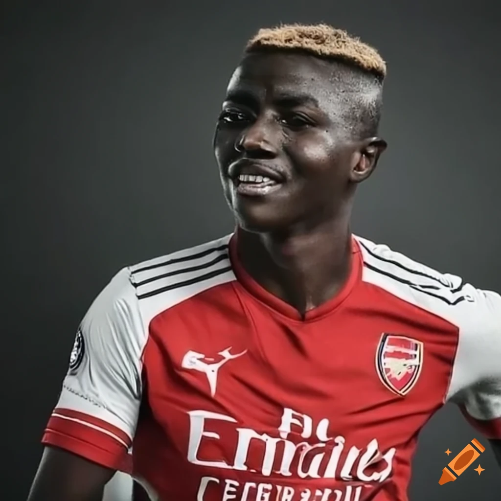 Osimhen in action for arsenal