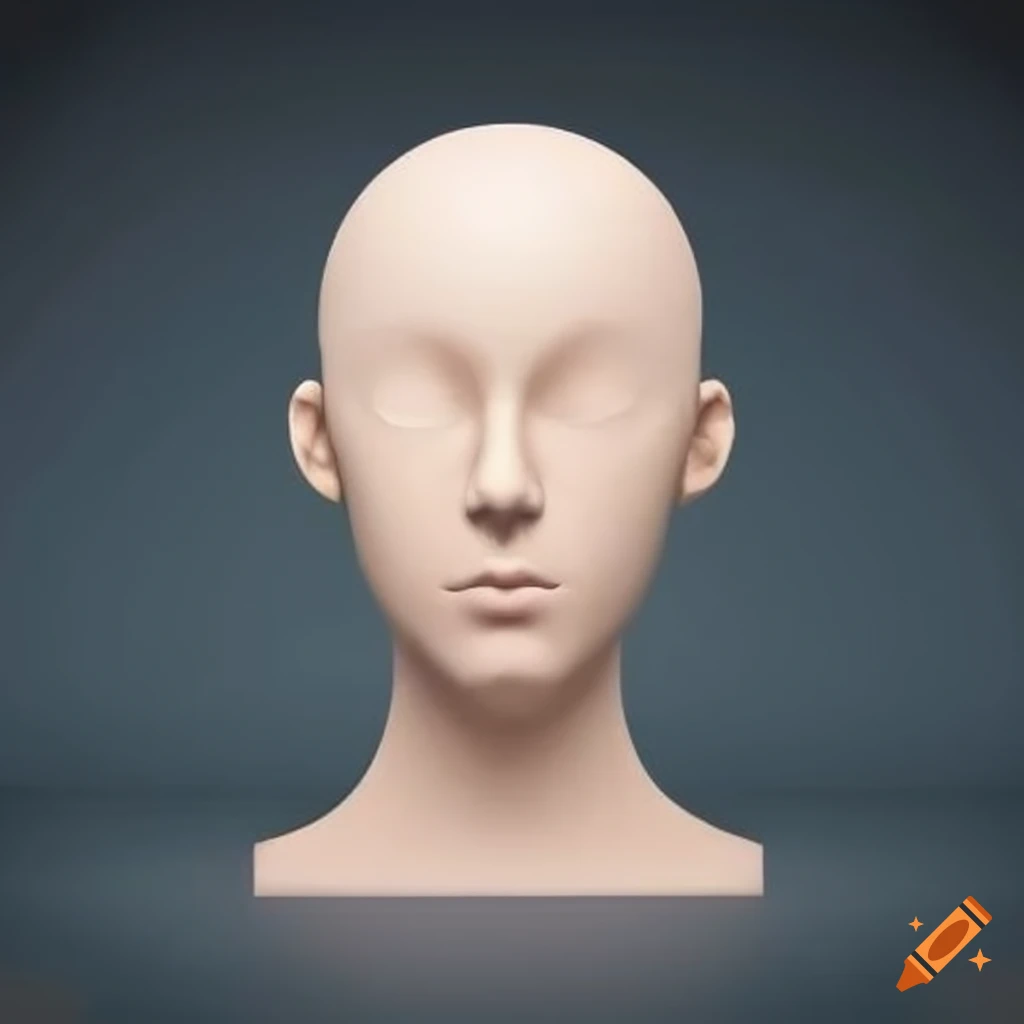 Abstract illustration of a human head shape