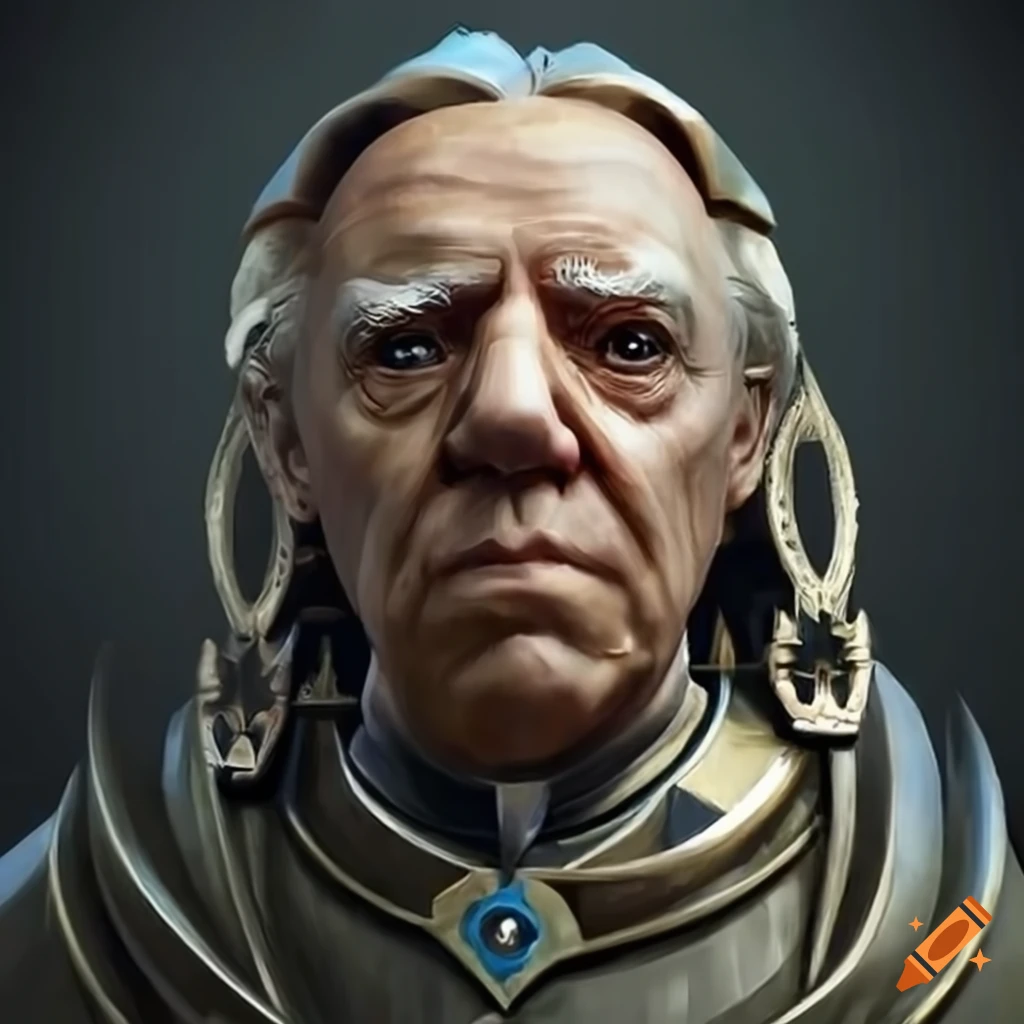 Artistic depiction of françois legault in giger style