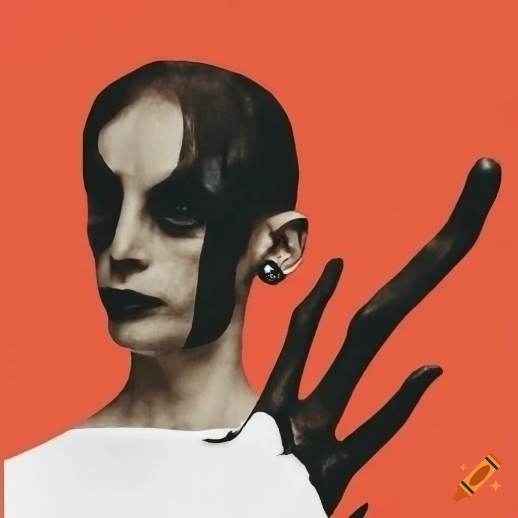 Dadaism minimal collage with a post-punk vibe