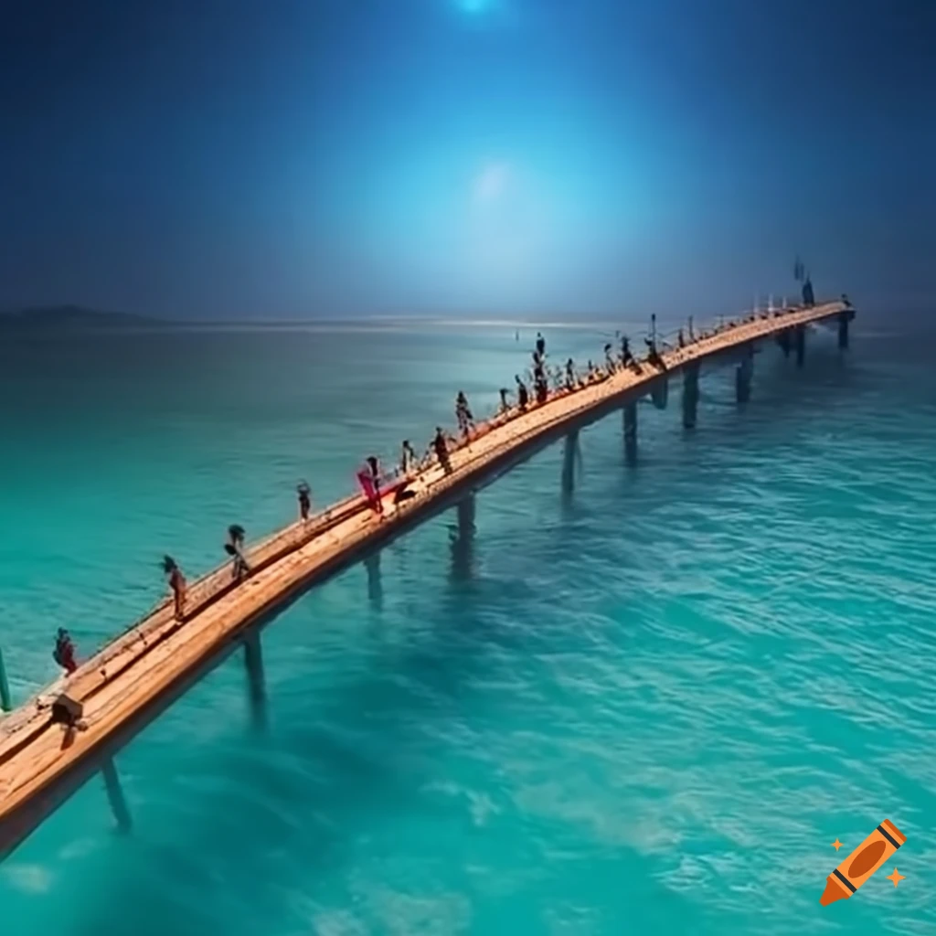 Bridge of friendship, meeting of friends