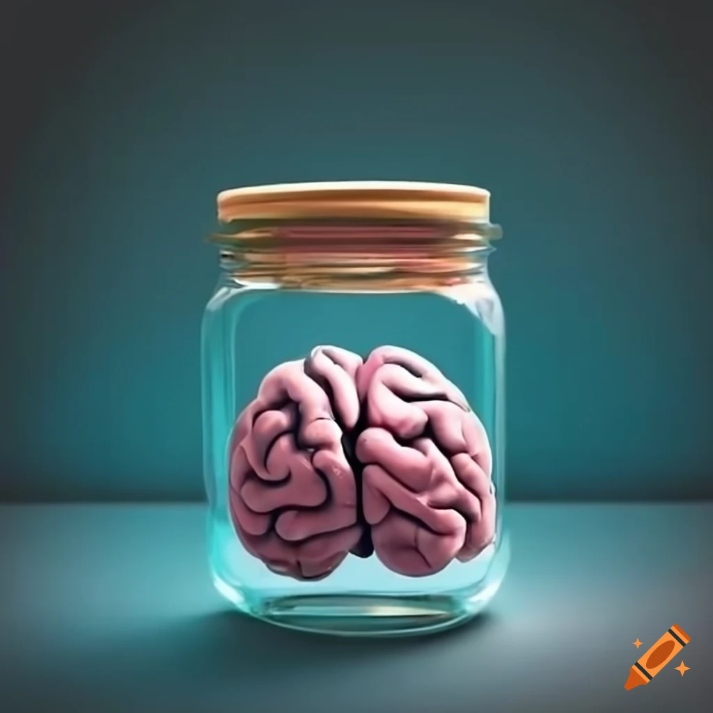 Brain in a jar on Craiyon