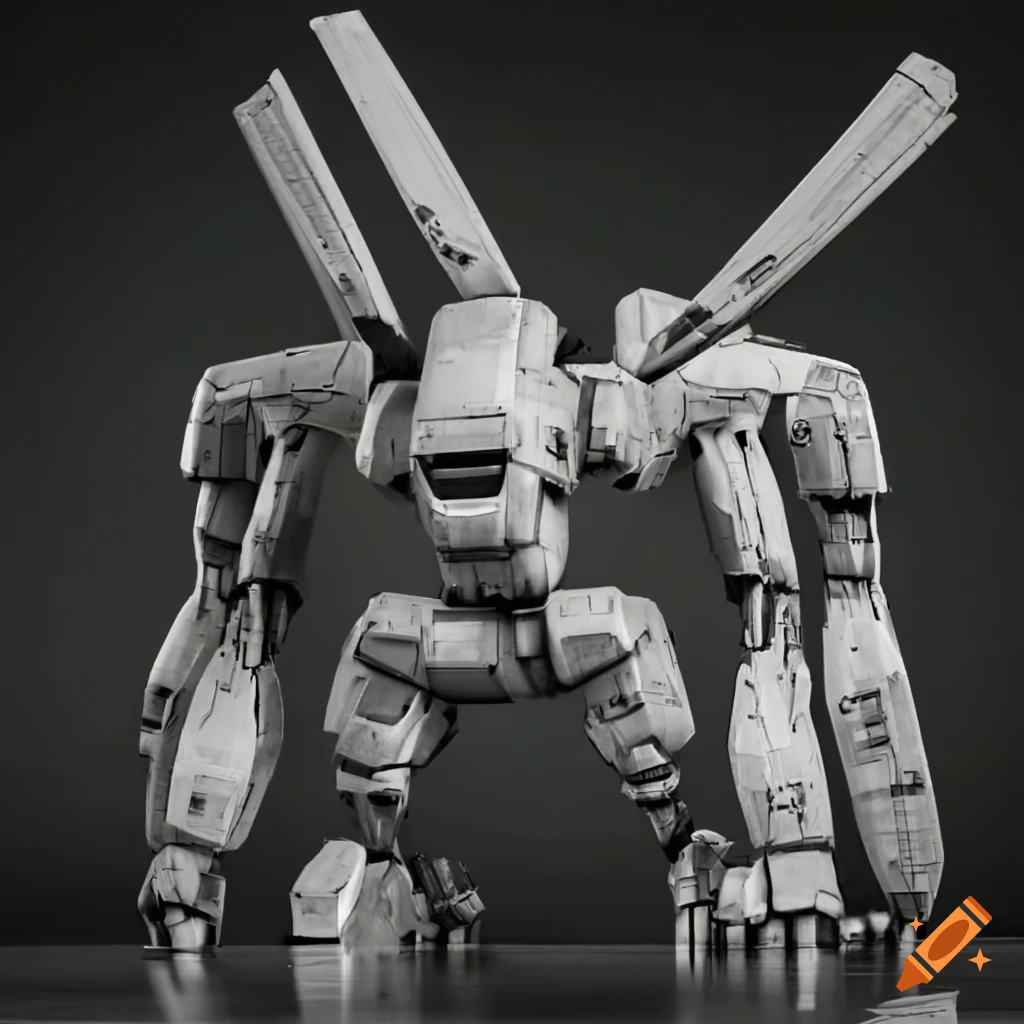 Winged hyper-efficient fuel efficient mech in a front mission style on ...
