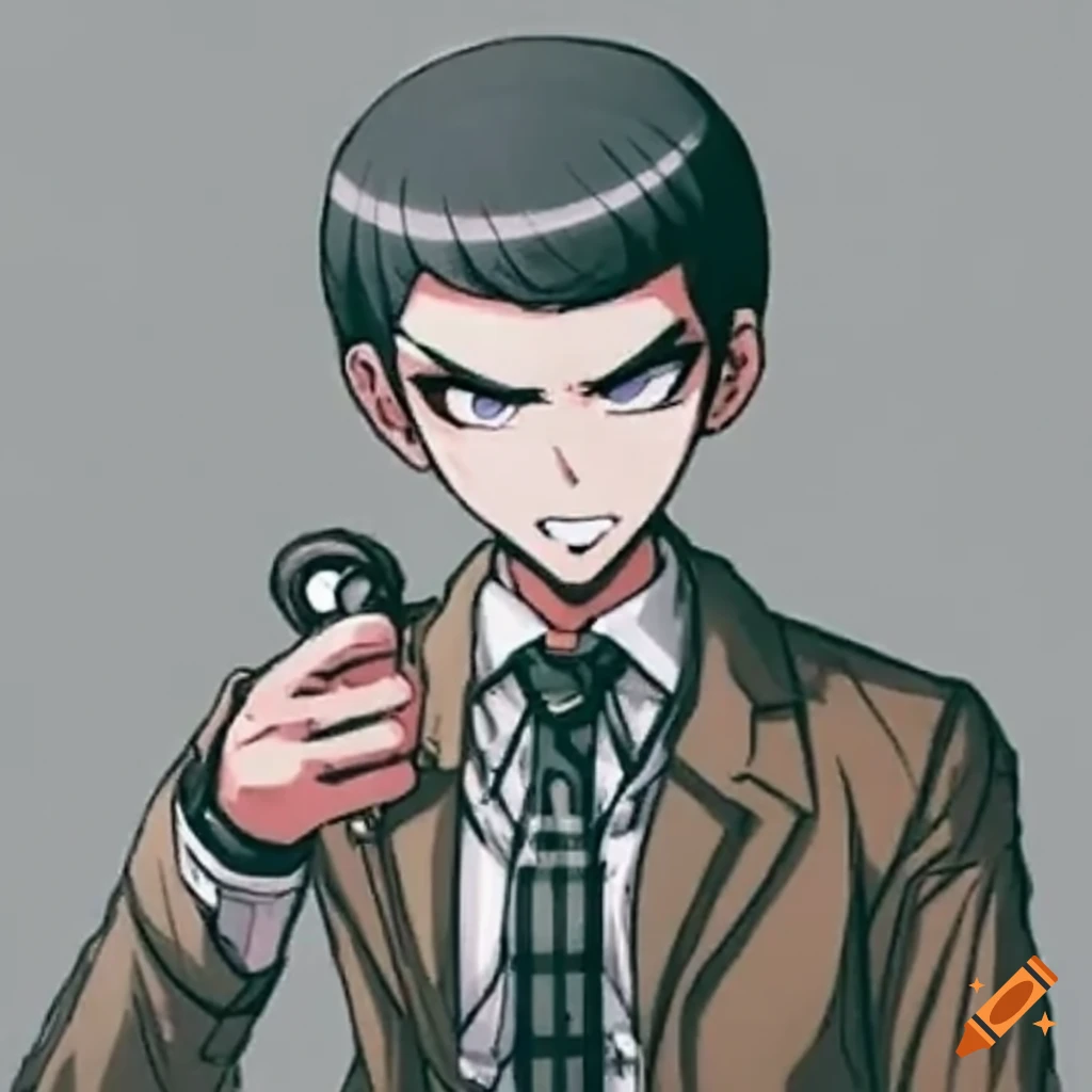 Grizzled angry male detective from danganronpa