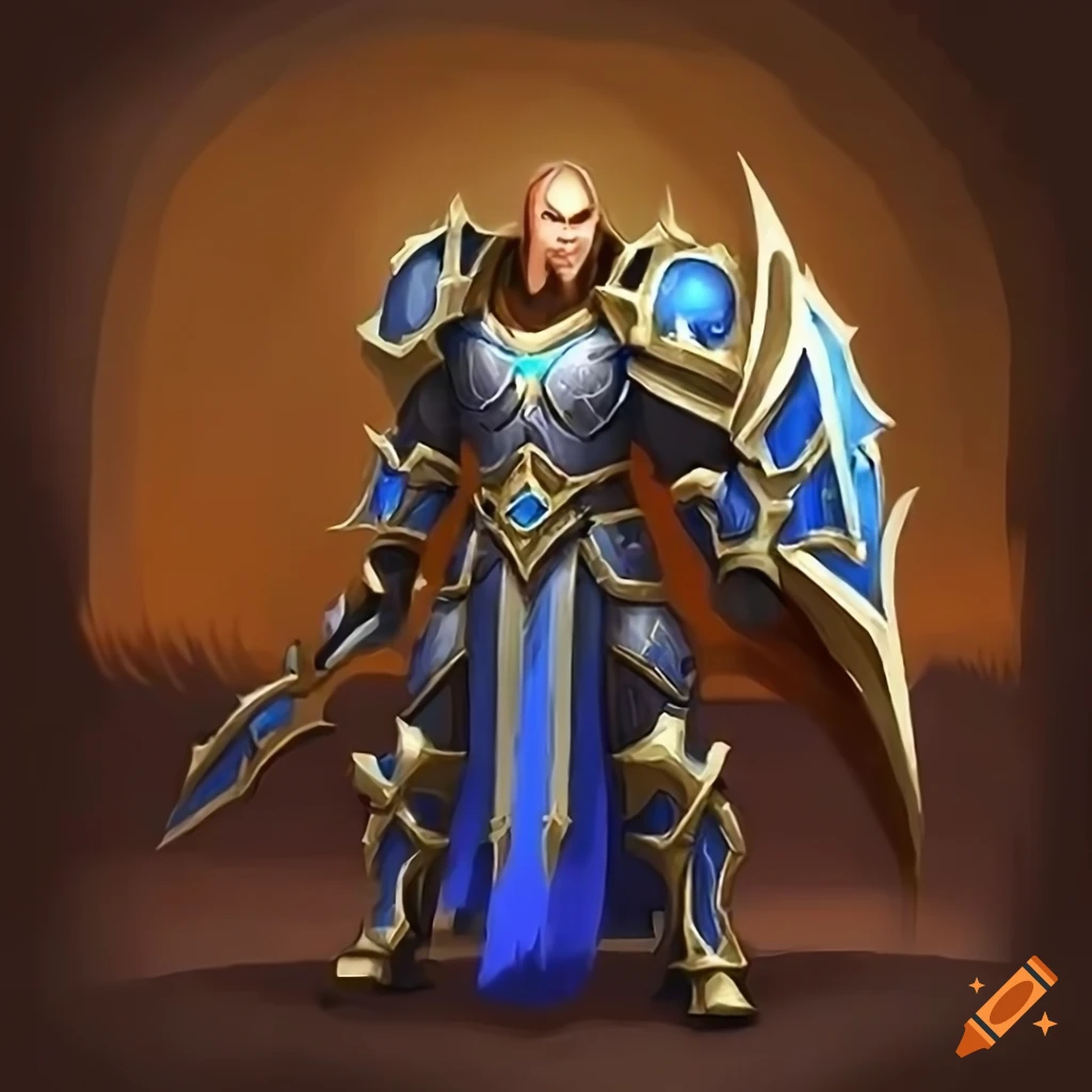 Warcraft paladin character