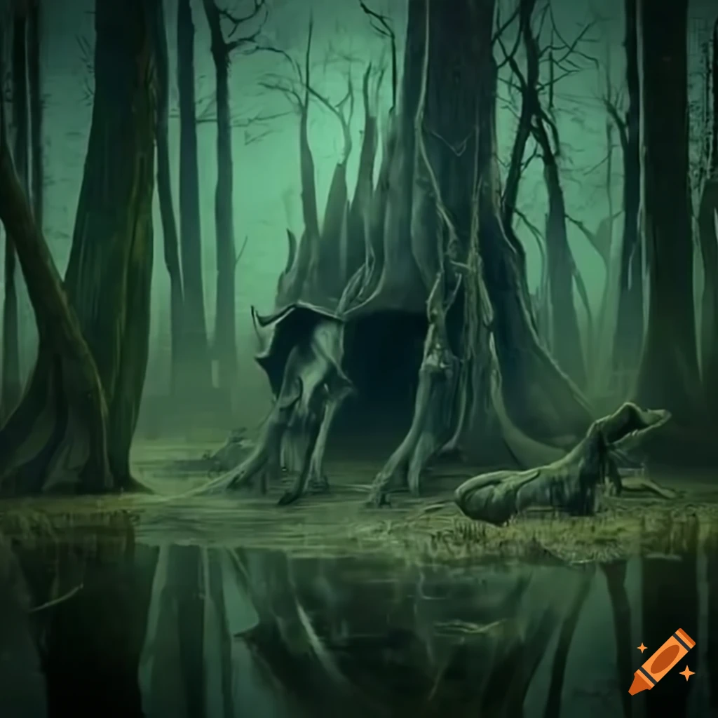 Mysterious ancient belarusian swamp