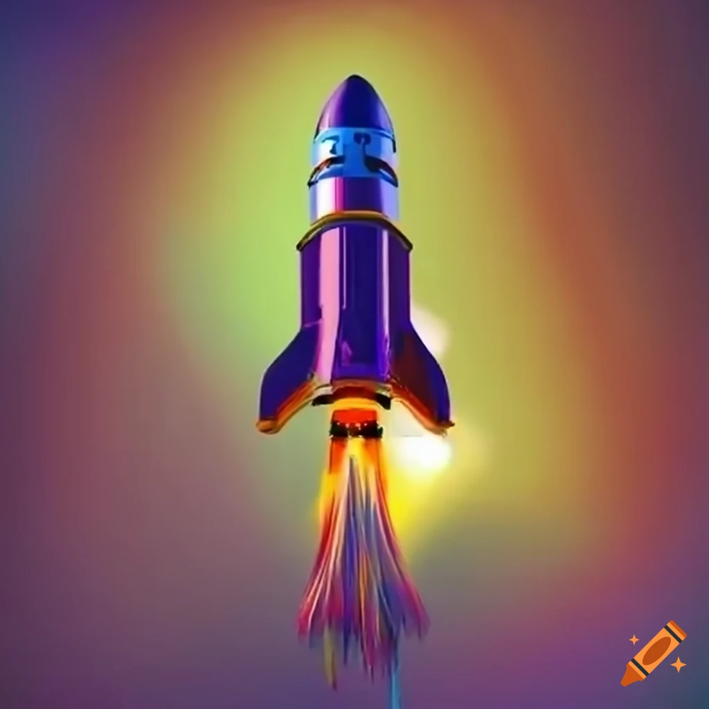 Virtual rocket simulation on Craiyon