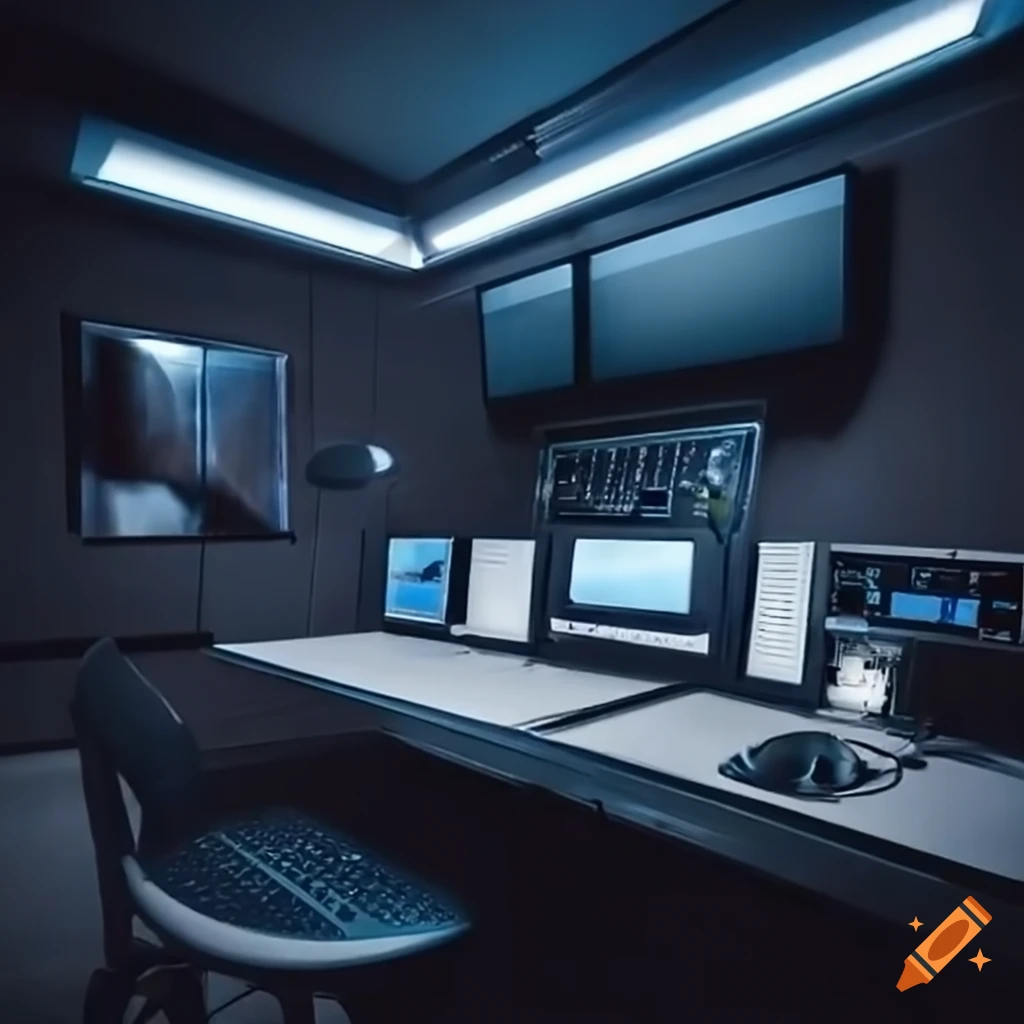 Modern radio and communication room