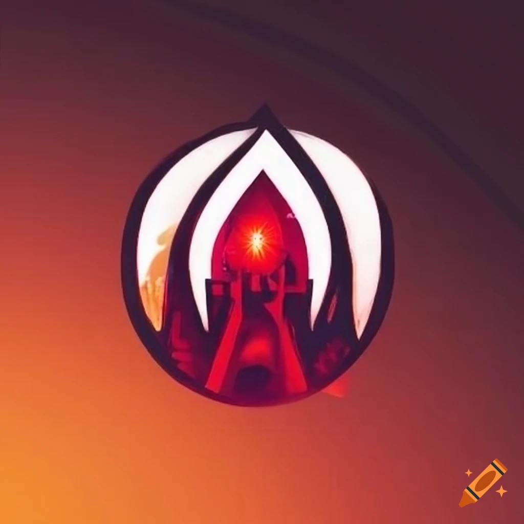 Mun logo with a dashing, striking, blazing design on Craiyon