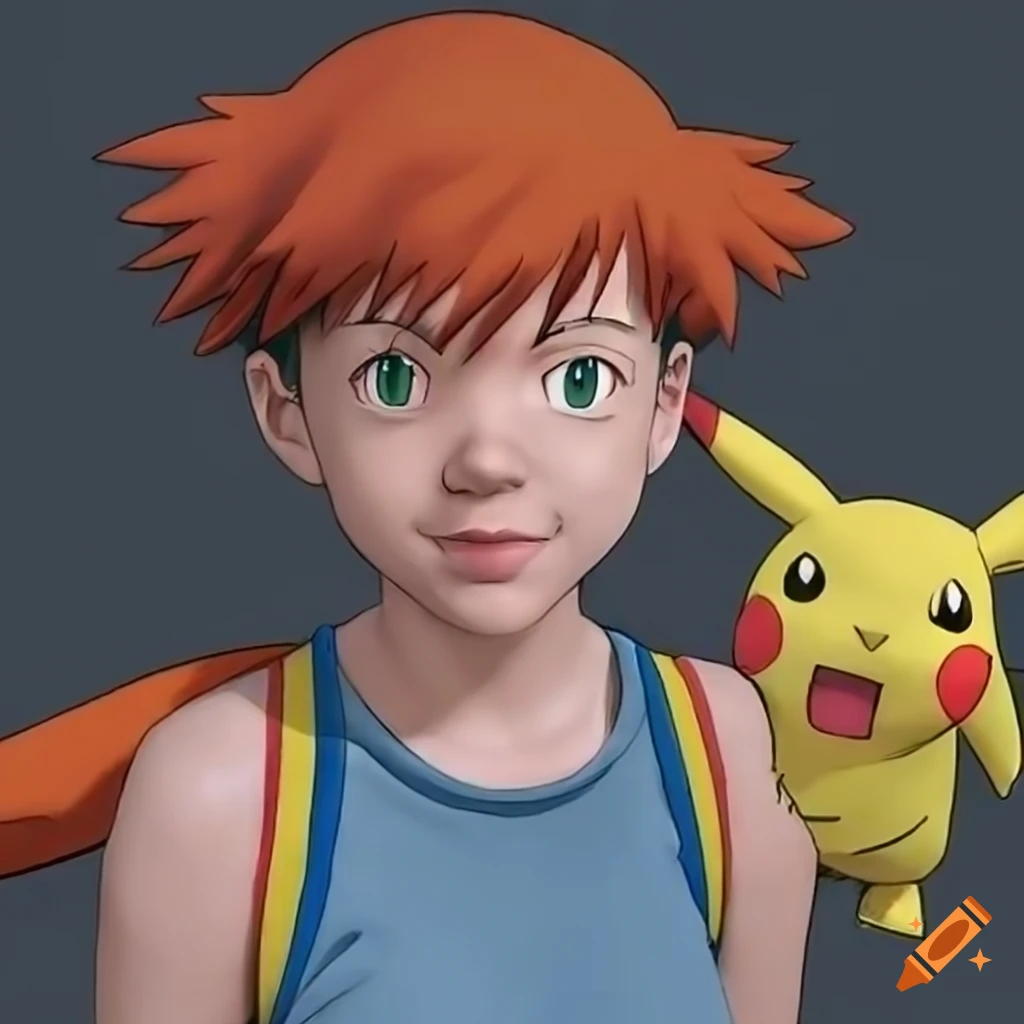 Realistic depiction of misty from pokemon