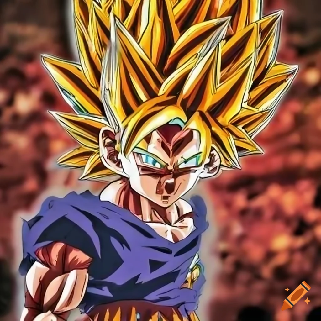 Son goku in super saiyan form on Craiyon