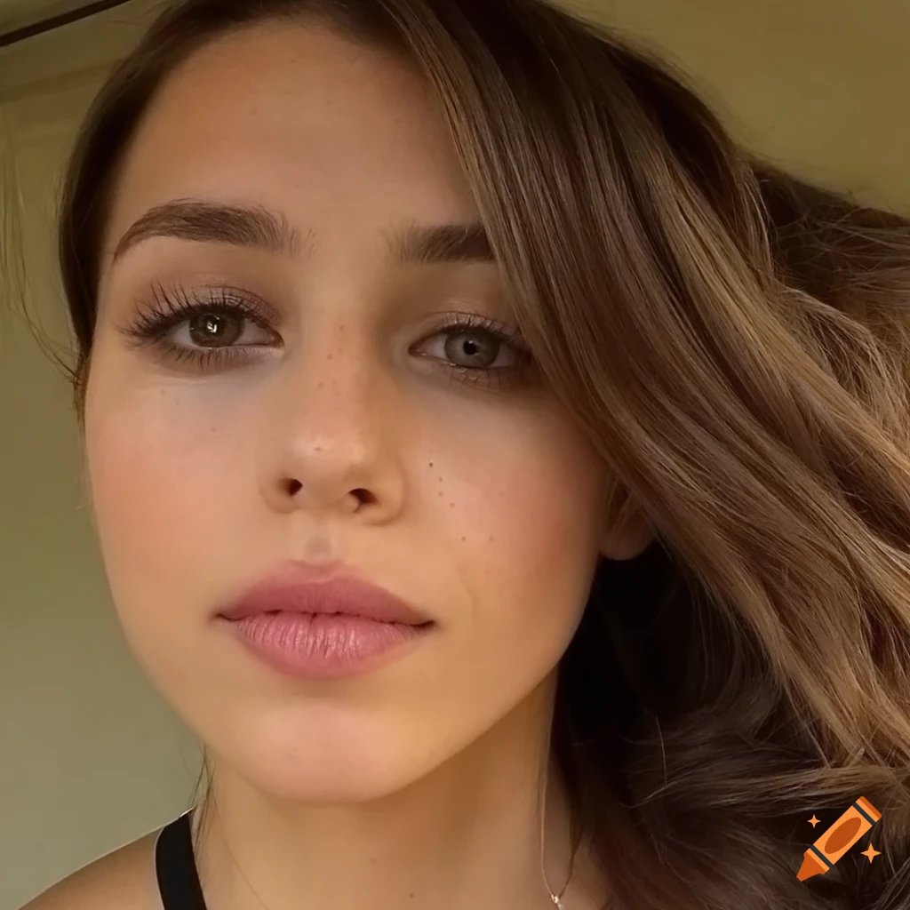 Natural beauty person taking a selfie on Craiyon